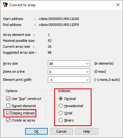 Igor’s tip of the week #84: Array indexes – Hex Rays