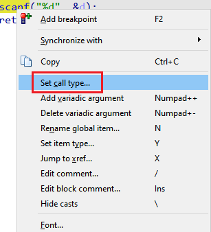 Igor’s Tip of the Week #120: Set call type – Hex Rays
