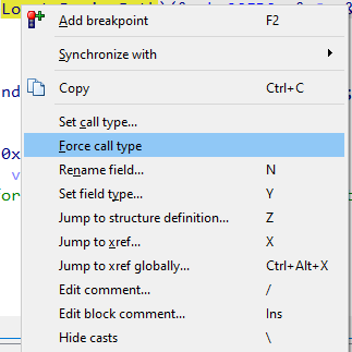 Igor’s Tip of the Week #119: Force call type – Hex Rays