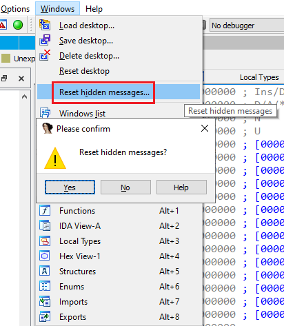 Igor’s tip of the week #78: Auto-hidden messages – Hex Rays