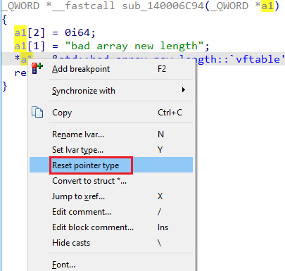 Igor’s Tip of the Week #117: Reset pointer type – Hex Rays