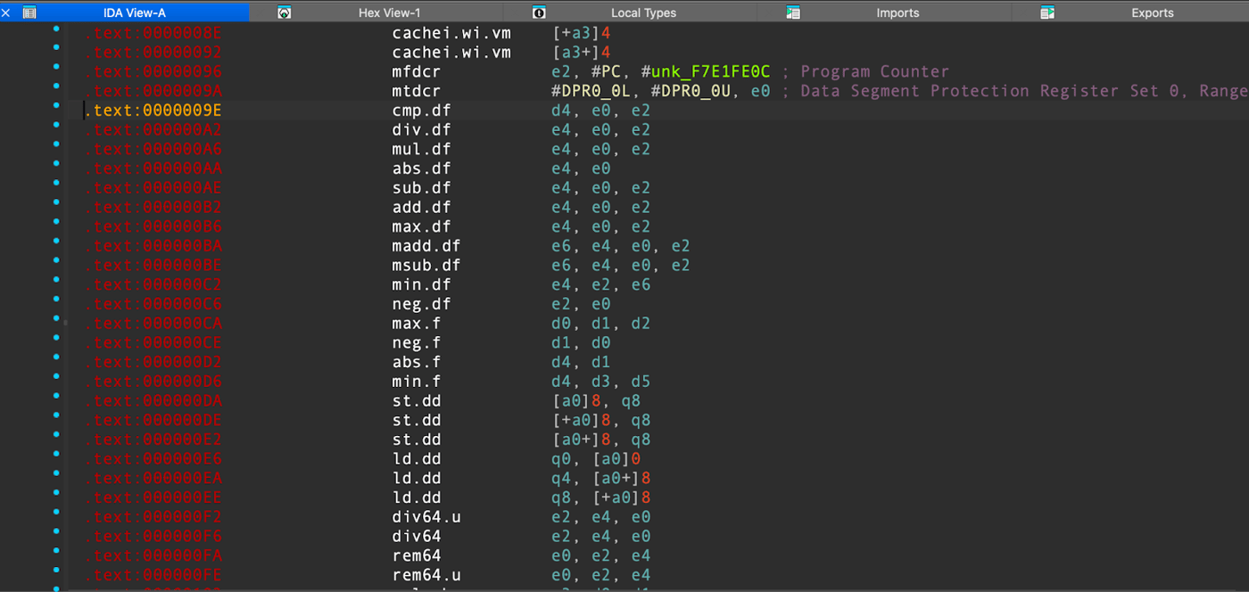 TriCore TC1.8 Support Lands in IDA: New Instructions and Updates