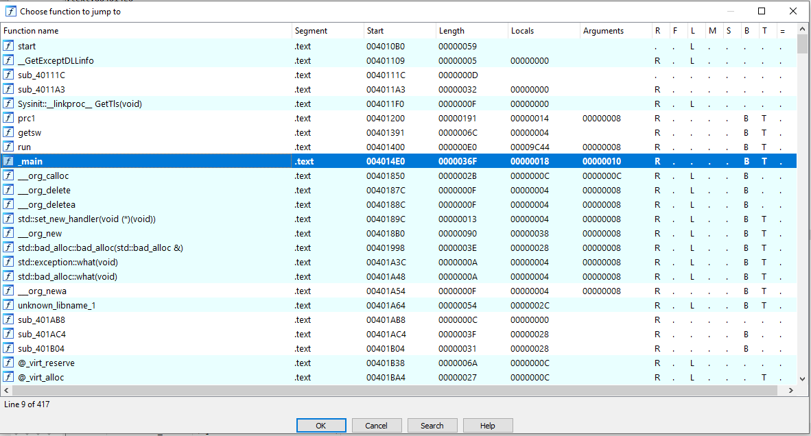 Igor’s tip of the week #28: Functions list – Hex Rays
