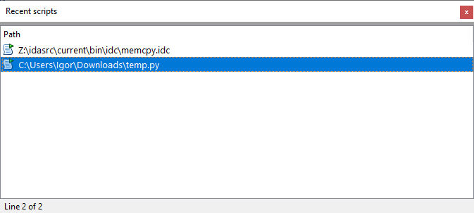 Igor’s tip of the week #32: Running scripts – Hex Rays