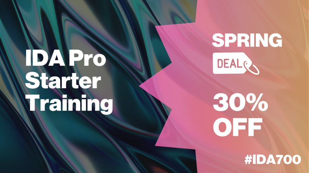 Exclusive IDA Pro Online Starter Training Spring Deal! – Hex Rays